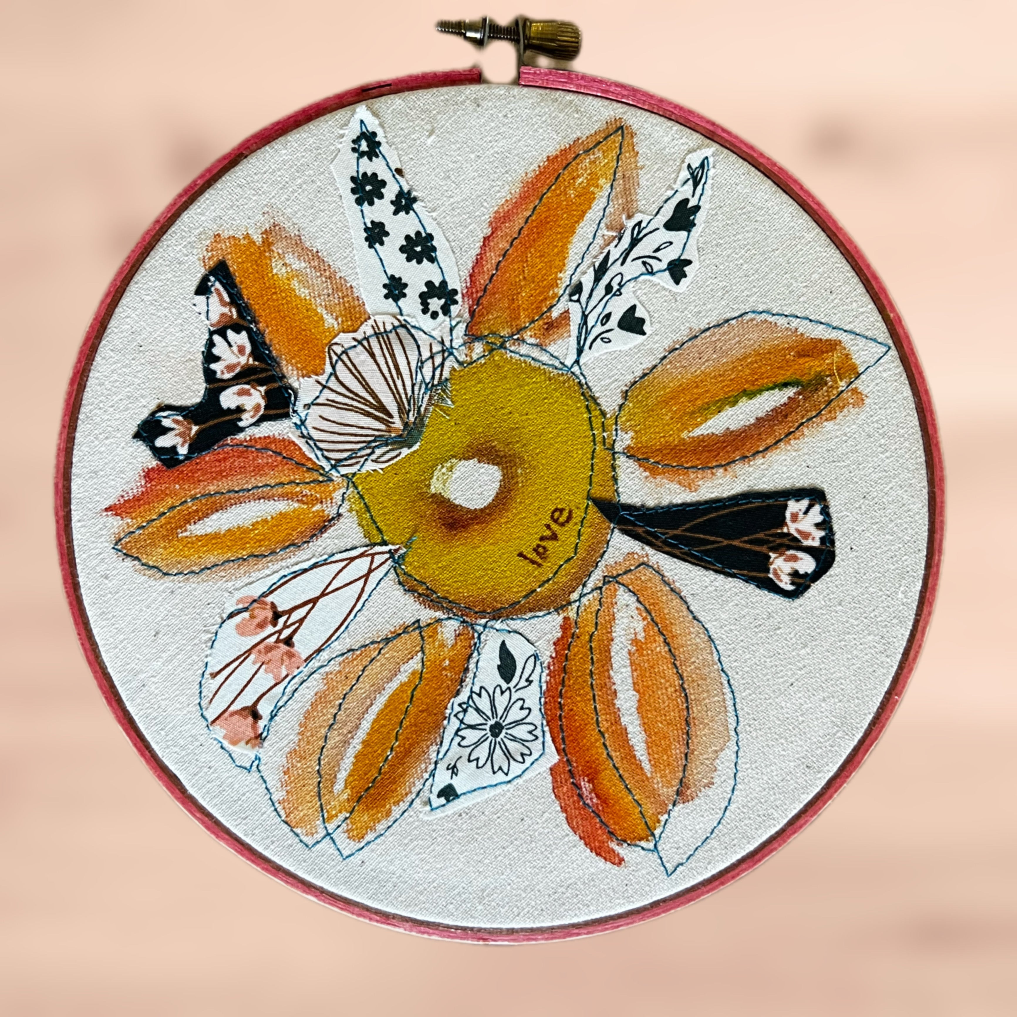 love - word hoop art – Pretty Clever Words