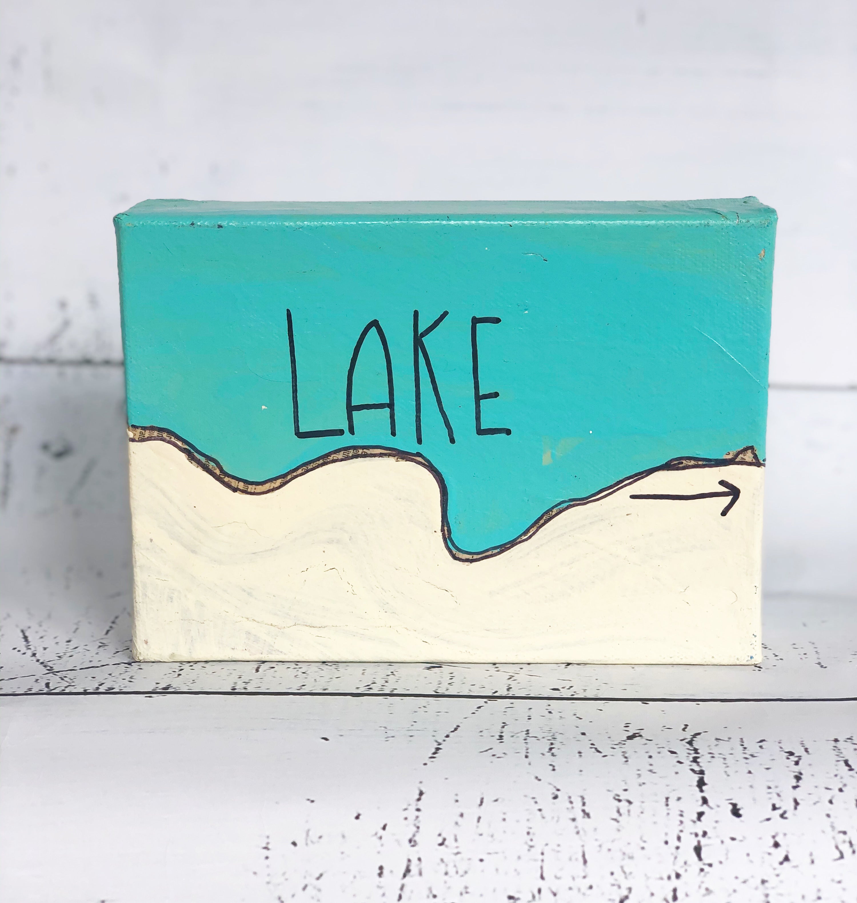 lake canvas word art – Pretty Clever Words